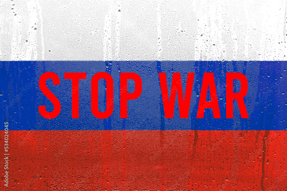 Russian flag, STOP Mobilization and Stop War, Mobilization Russian Army ...