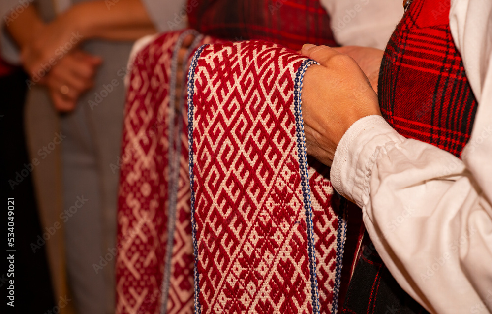 Foto de Belt Lielvardes in the hands of women - National symbols of ...