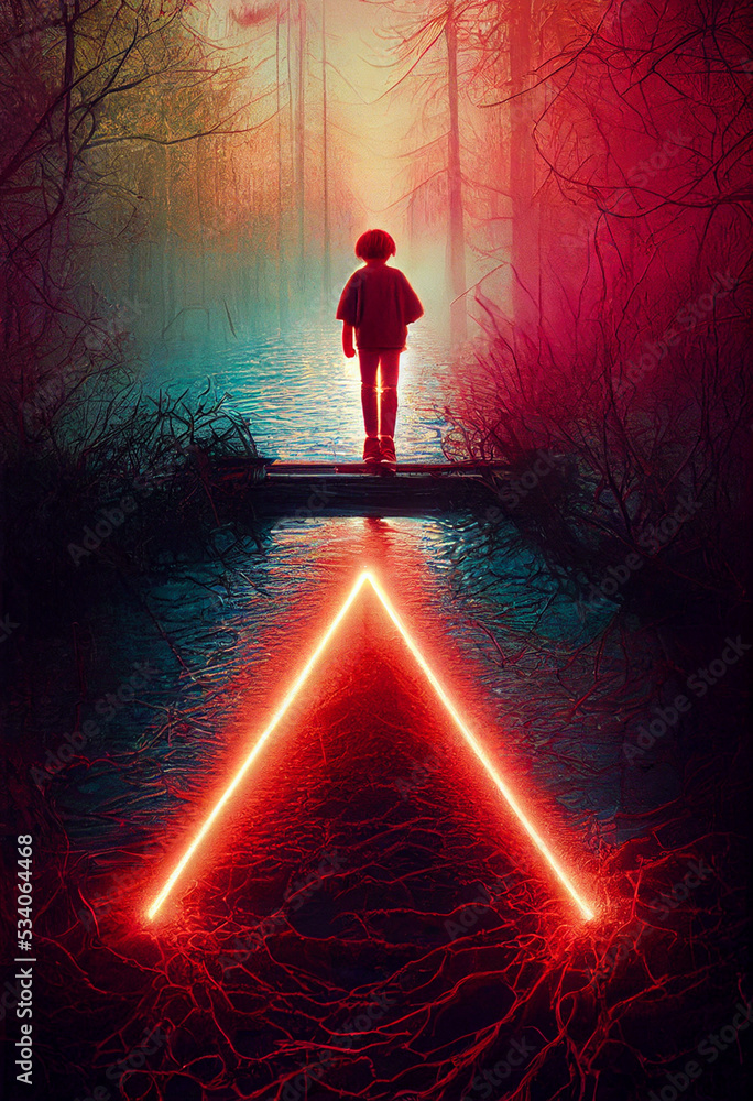 Stranger Things Graphic Stock Illustration | Adobe Stock