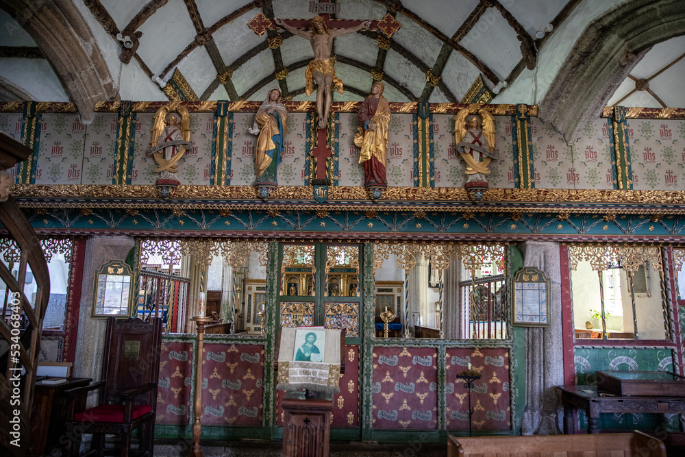 Screen and altar at the Church of St. Protus and St. Hyacinth at ...