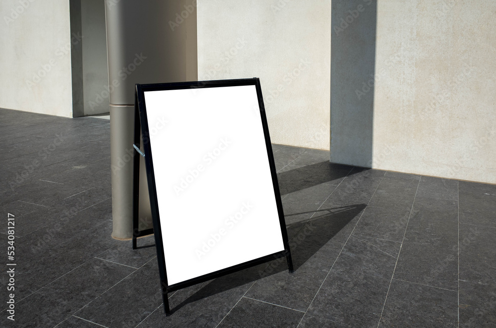 Blank white mockup template background texture of an advertising board ... Blank white mockup template background texture of an advertising board ...