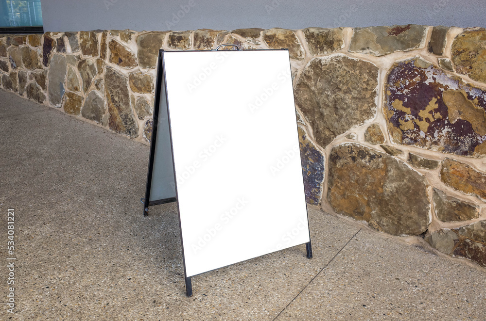 Blank white mockup template background texture of an advertising board ...