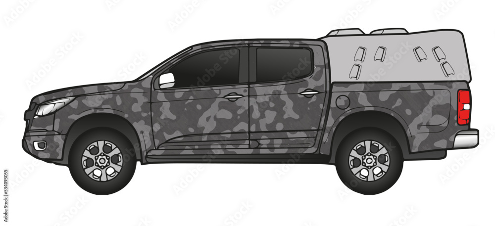 VIATURA POLICIAL COM CAMBURÃO Stock Vector | Adobe Stock