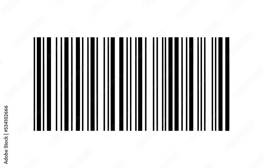 Simple Fake Bar Code PNG Image Ilustraci n De Stock Adobe Stock
