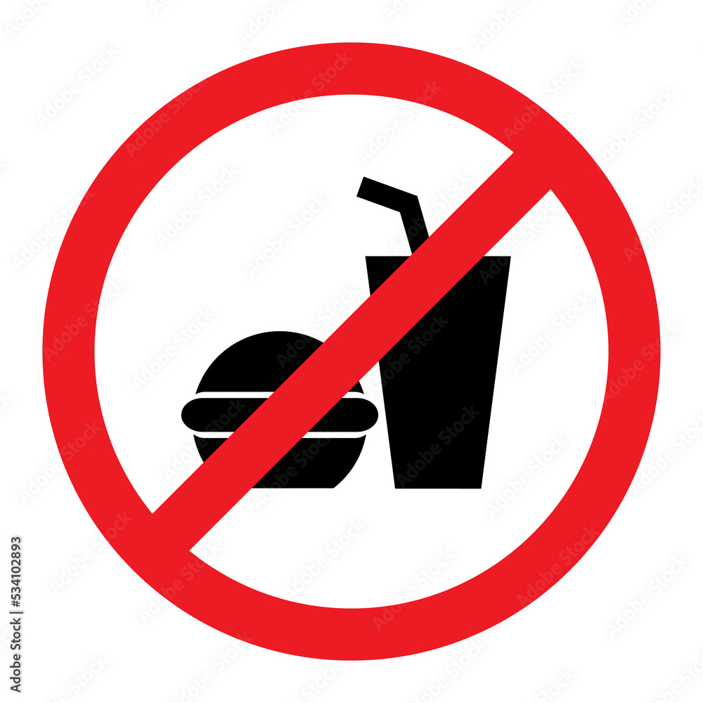 No food sign PNG image Stock Illustration | Adobe Stock
