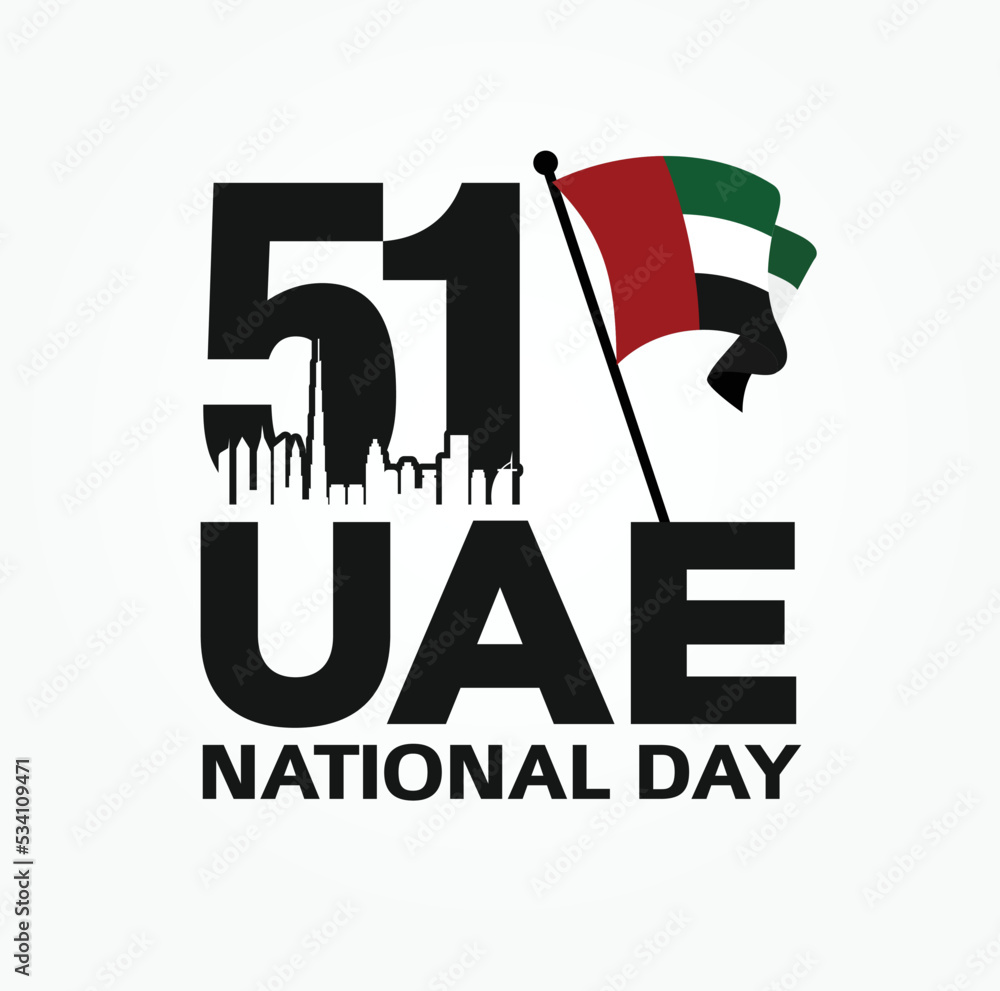 51 National Day of United Arab Emirates. Text Arabic Translation: Our ...