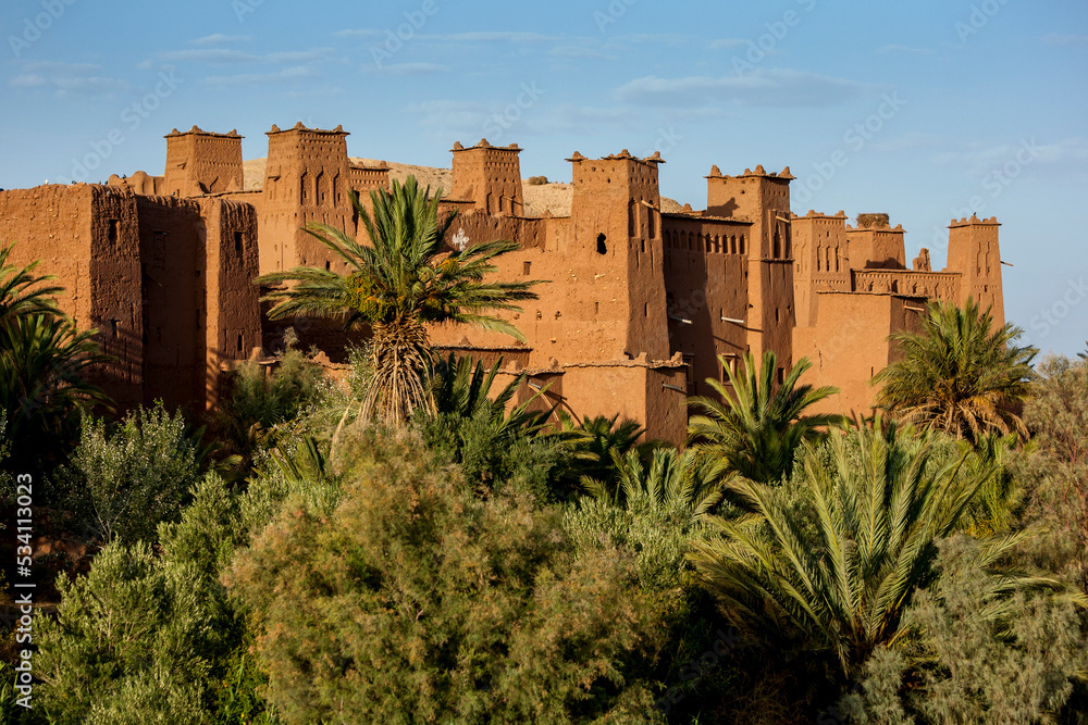 The magnificent fortified city of Ait Benhaddou, located in the High ...