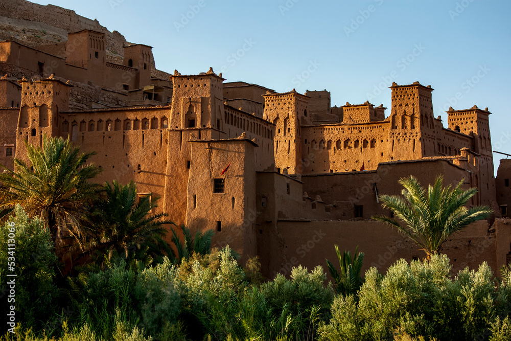 The magnificent fortified city of Ait Benhaddou, located in the High ...