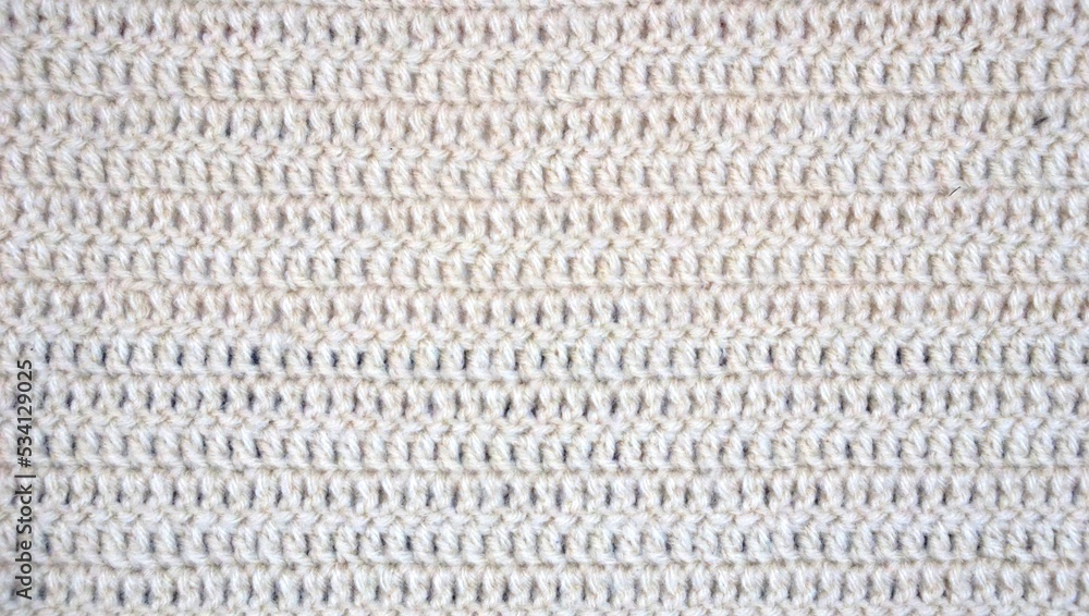 Handmade crochet knitted stitched yarn soft tender fiber fabric craft ...