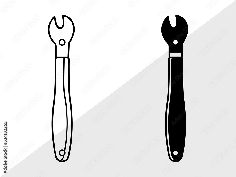 Wrench SVG, Wrench Icon Svg, Adjustable Wrench Svg, Mechanic Tools Svg ...