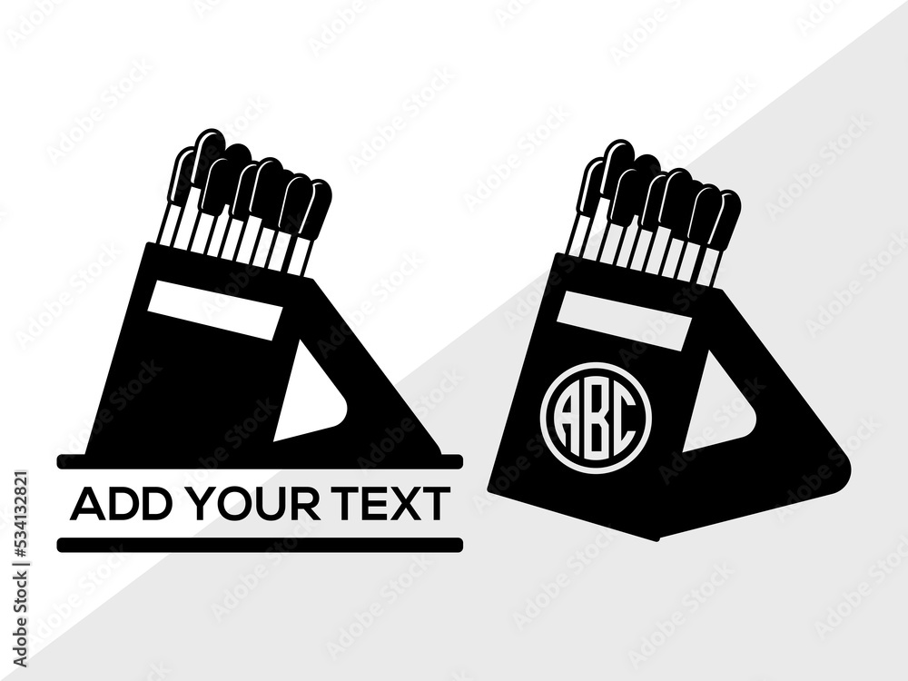 Match And Matchbox Monogram SVG, Circle Monogram Svg, Wooden Matches ...