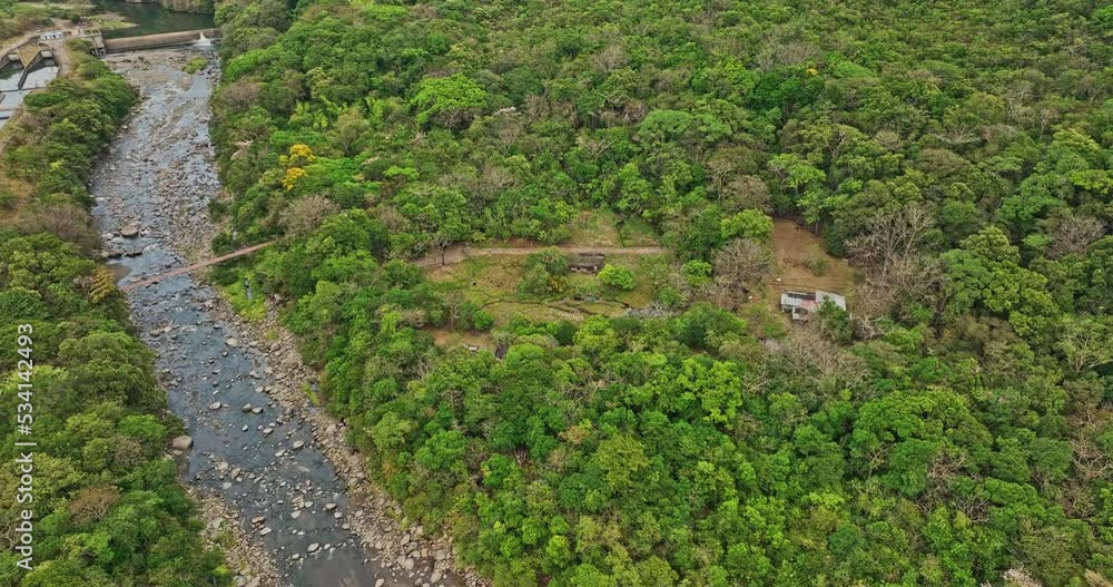 Caldera Panama Aerial v8 birds eye view flyover secluded and hidden ...