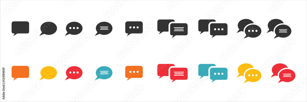 SMS logo vector set icon. Modern vector design template Stock Vector ...