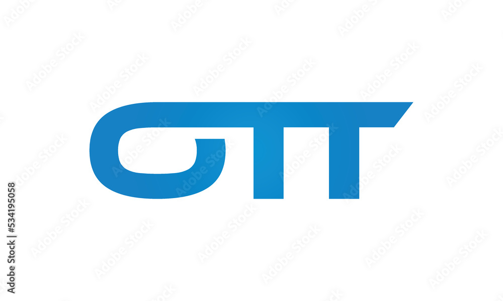 OTT monogram linked letters, creative typography logo icon Stock Vector | Adobe Stock