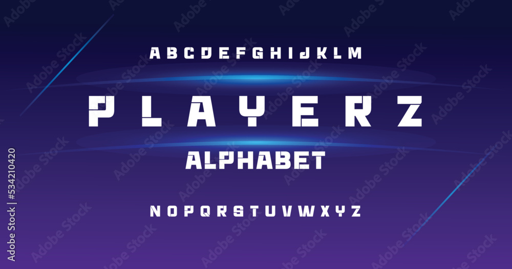 LAYER Sports minimal tech font letter set. Luxury vector typeface for ...