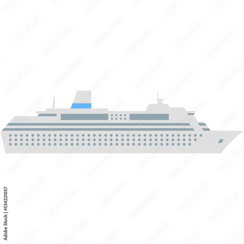 Cruise ship vector travel luxury sea boat illustration Stock ...
