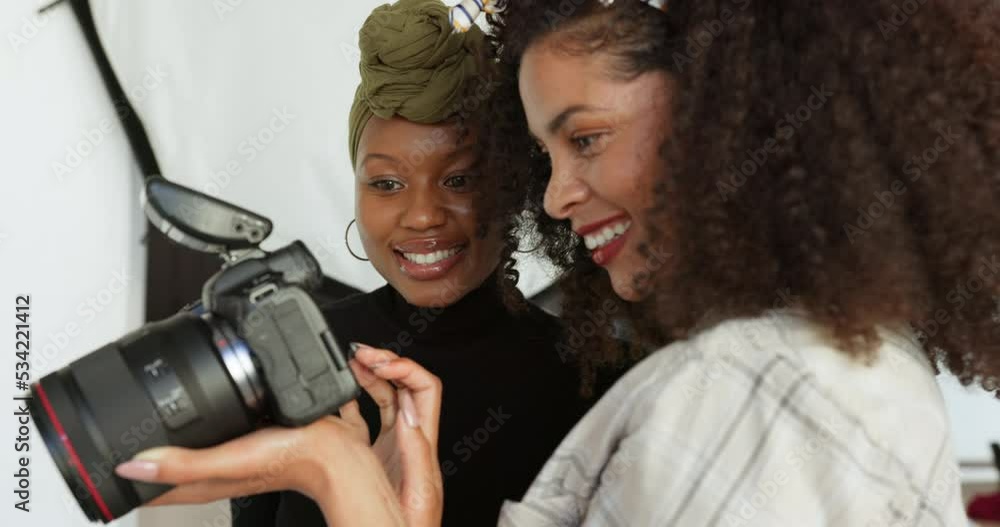 Creative, photography and african women studio shoot for influencer ...