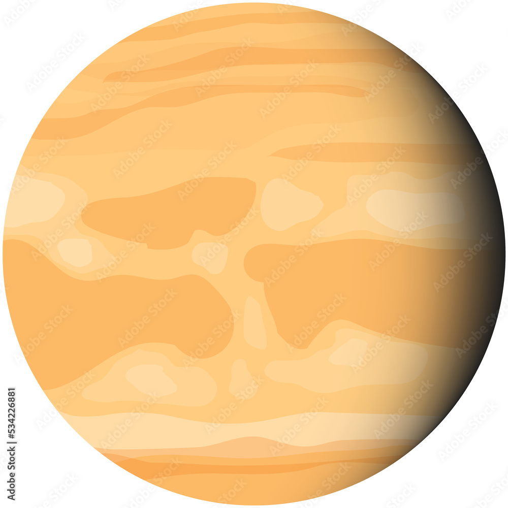 Venus planet vector space and astronomy icon Stock Illustration | Adobe ...