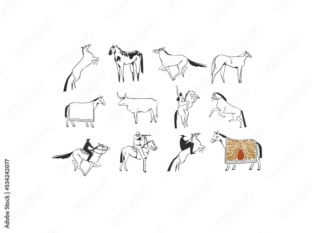 Country Western Drawings