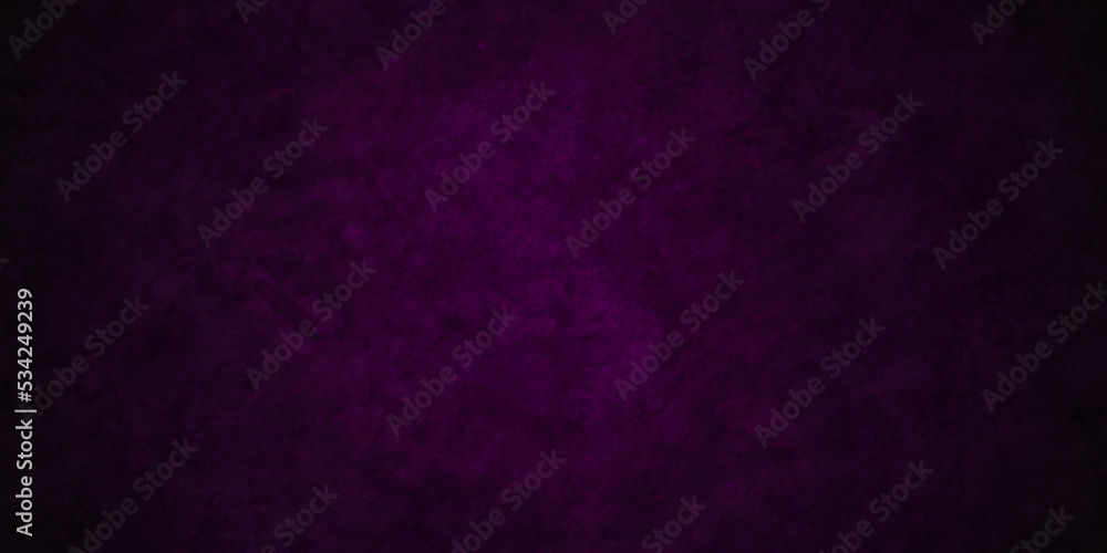 Dark black and purple stone grunge concrete cement blackboard ...