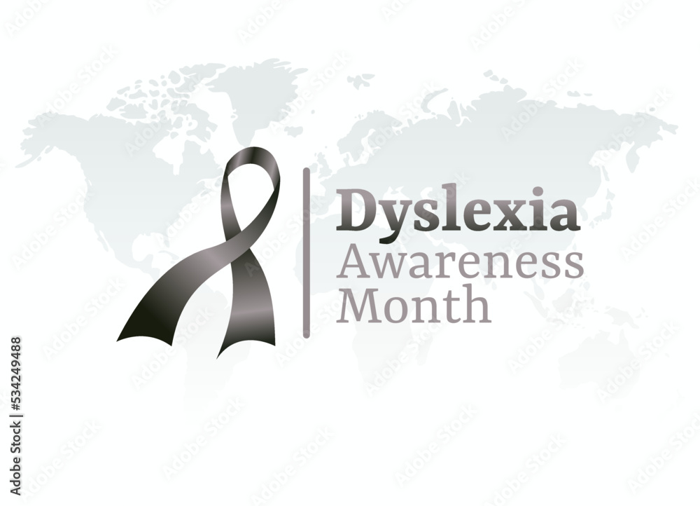 vector graphic of dyslexia awareness month good for dyslexia awareness ...