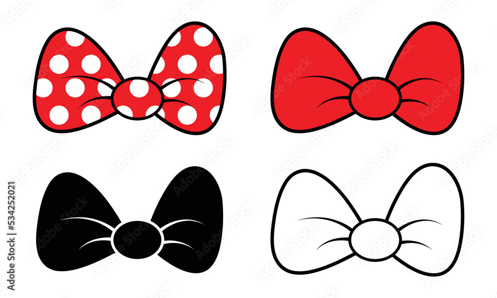 Vetor de ribbon,bow mickey mouse,disney bow do Stock | Adobe Stock
