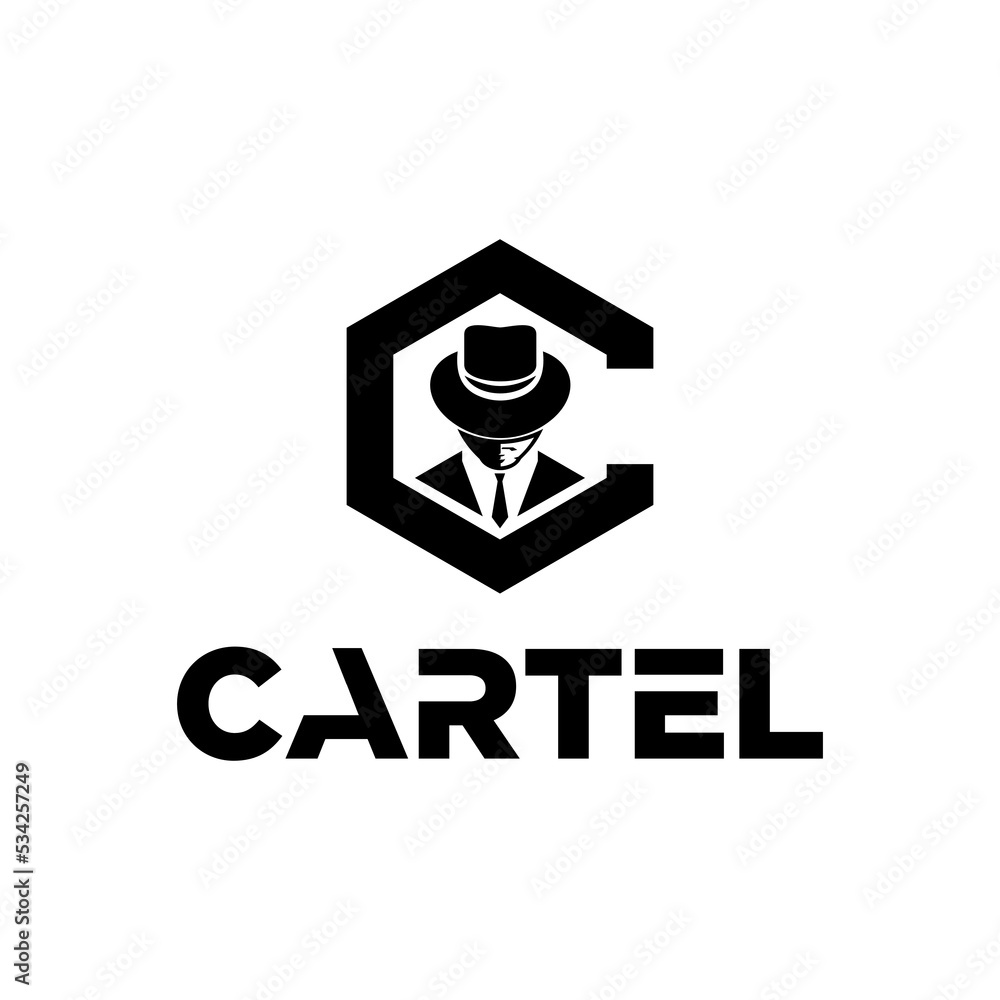 Cartel icon vector logo design Stock Vector | Adobe Stock