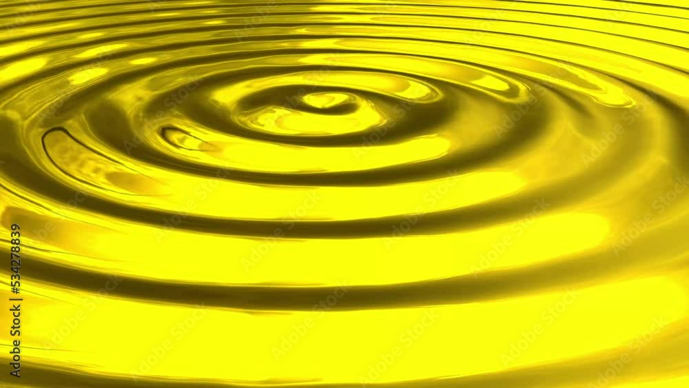Golden Ripple Wave animation, 4k seamless looped animated background ...