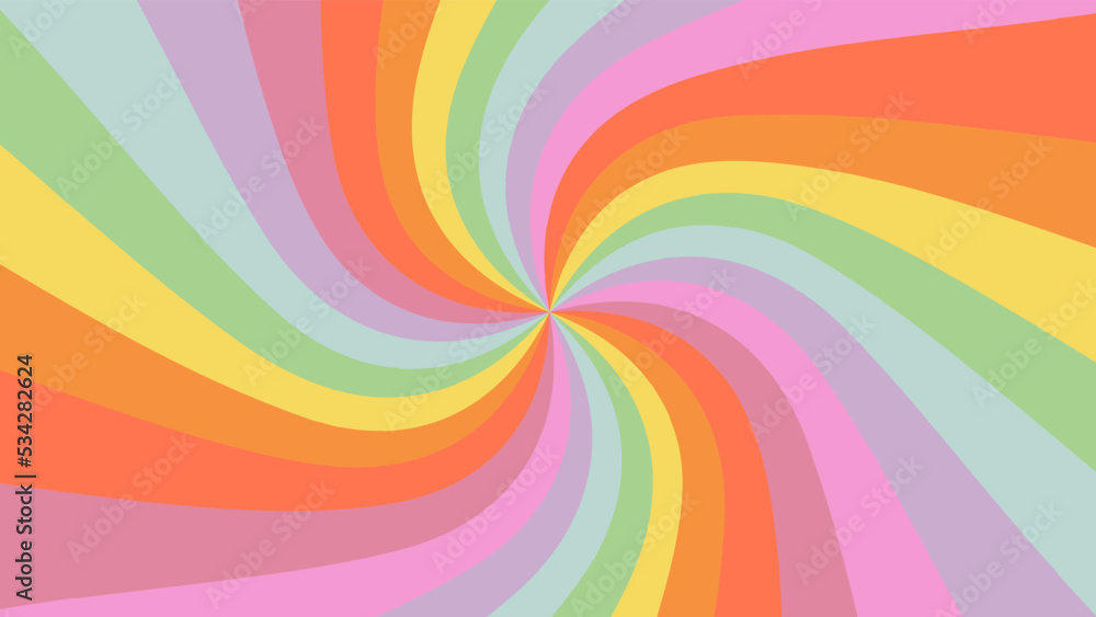 Hippie trippy retro background for psychedelic 60s 70s parties with ...