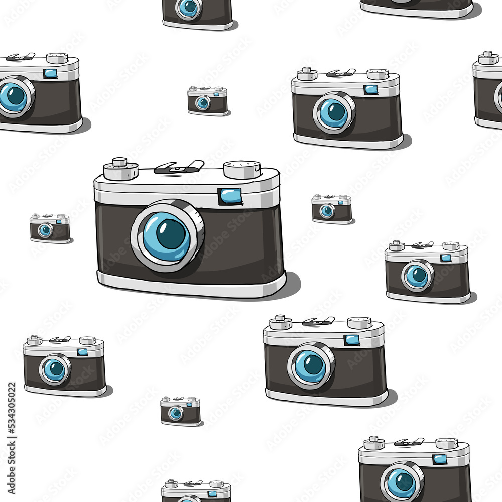 Seamless camera background PNG illustration with transparent background ...