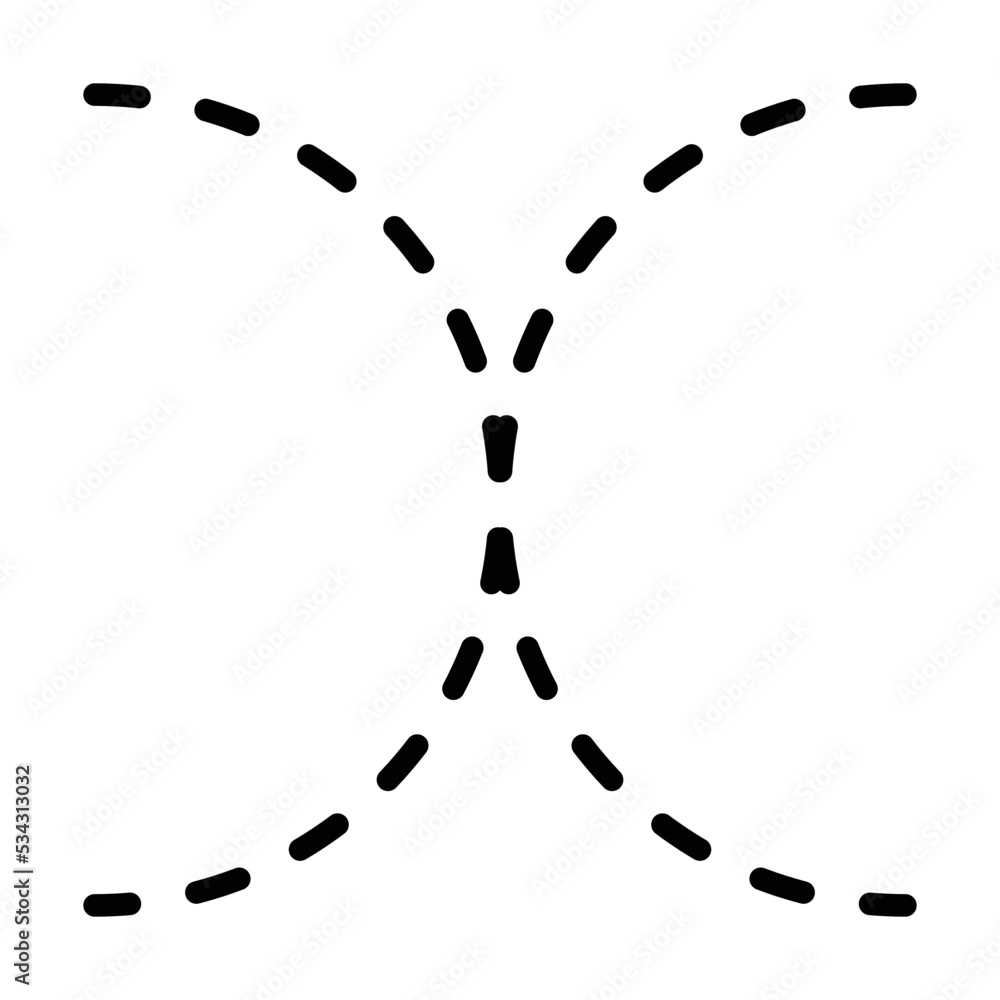 Tracing Alphabet lowercase small letter x prewriting dotted line ...