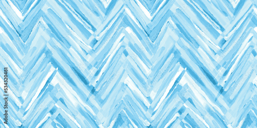 Cute Blue Chevron Patterns