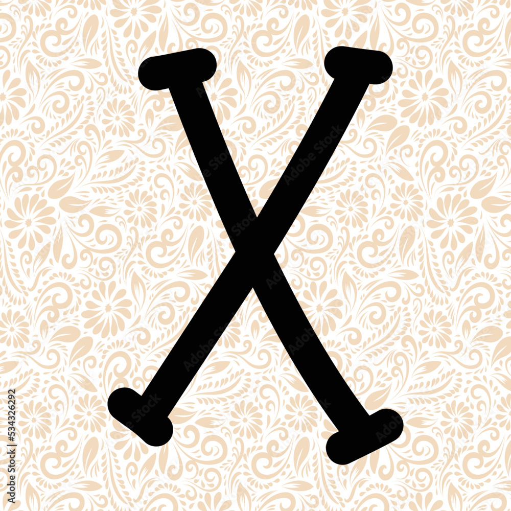 Jelly Bean Alphabet X UPPER , Black alphabet vector, alphabet vector ...