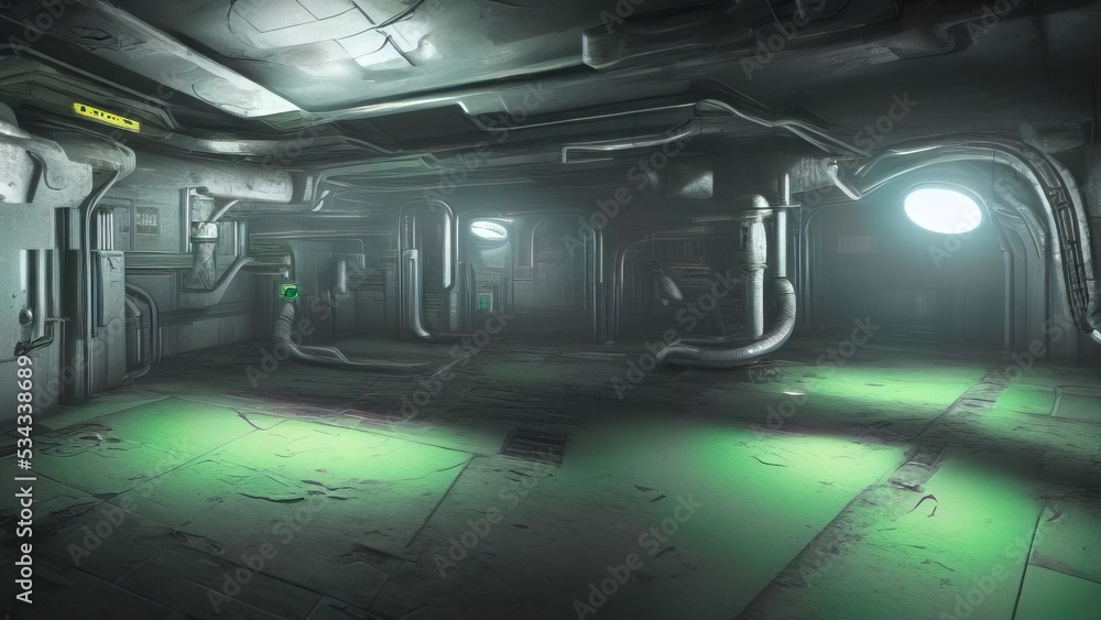 underground lab | Ai Generated Stock Illustration | Adobe Stock
