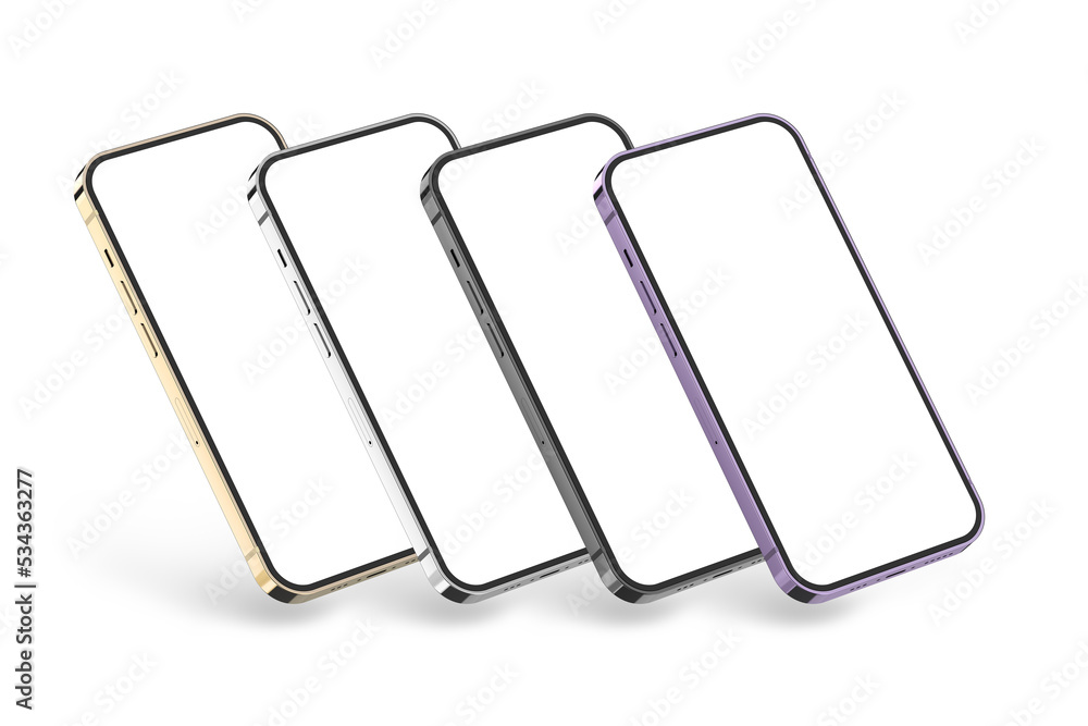 Poster Smartphones design, template, isolated. Mockup, file .png – Wall ...