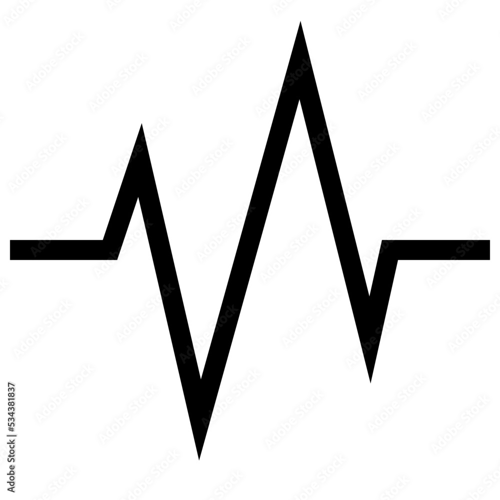 pulse modern line style icon Stock Vector | Adobe Stock