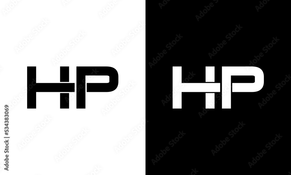 letter hp logo design Stock Vector | Adobe Stock