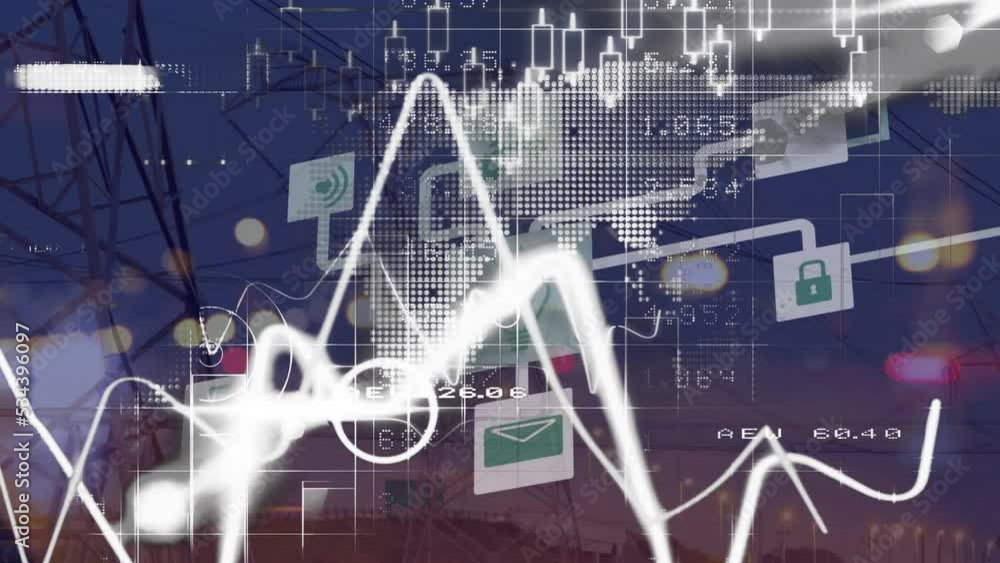 Animation of statistics and data processing over out of focus lights ...