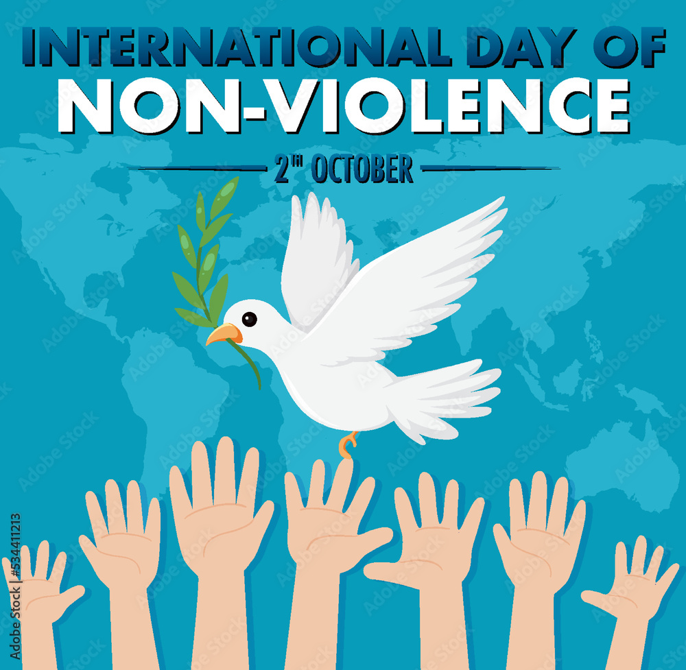 International Day Of Non Violence Poster Stock Vector Adobe Stock