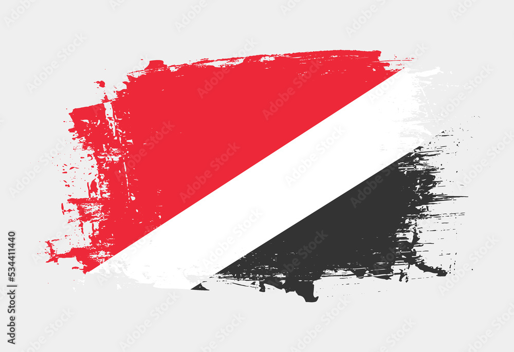 Brush painted national emblem of Principality of Sealand country on ...