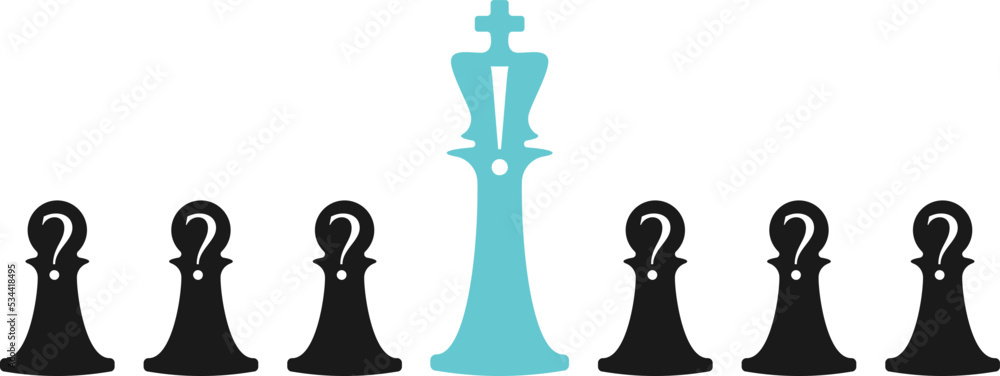 Business conceptual illustration with chess symbols. Pawns with ...