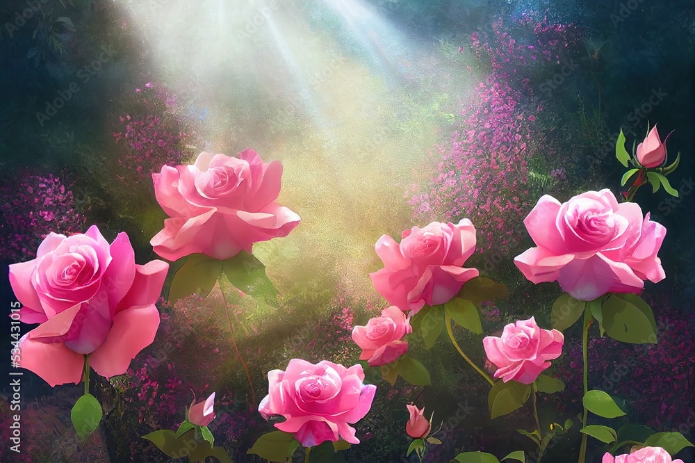 Mystical Backgrounds Flowers