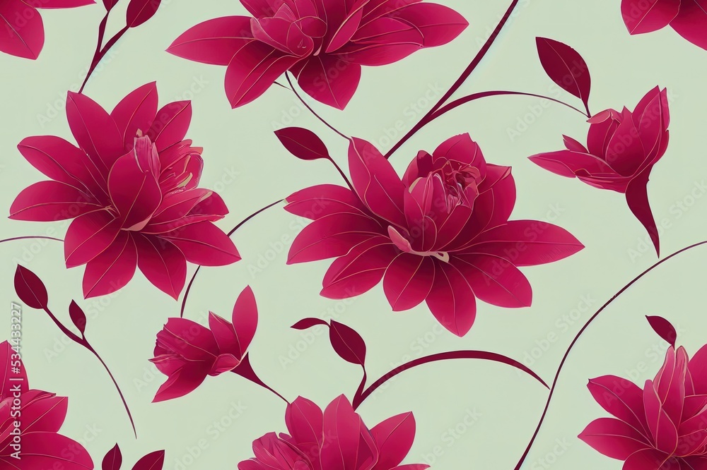 Floral vintage seamless pattern for retro wallpapers. Enchanted Vintage ...