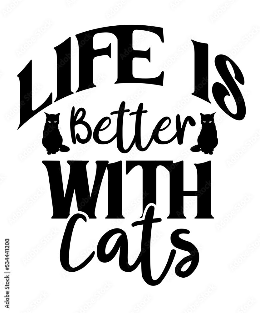 Cat Svg Bundle Cat Mom Svg Cat Grandma Svg Cut File Cat Silhouette