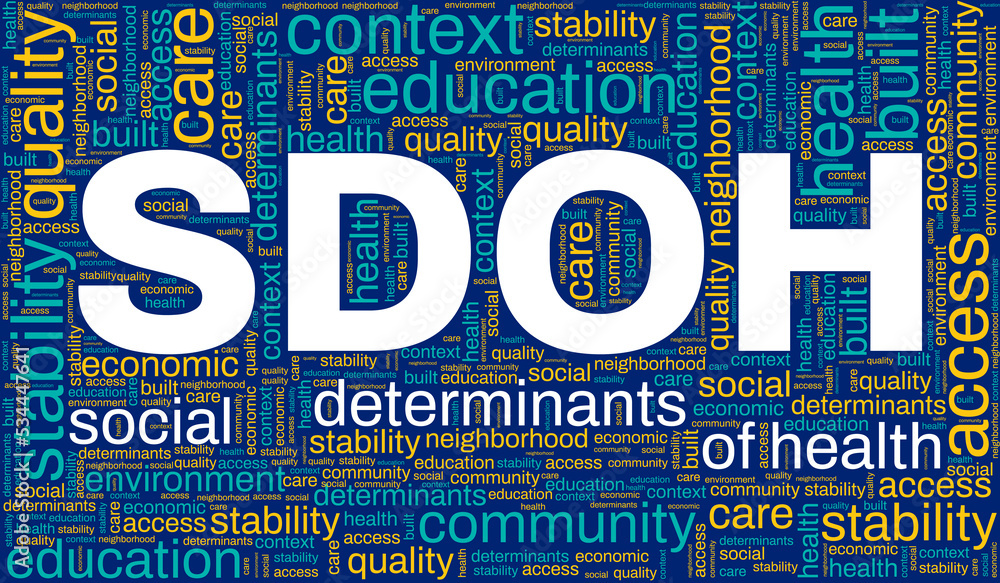 SDOH - social determinants of health - vector word cloud Stock Vector ...