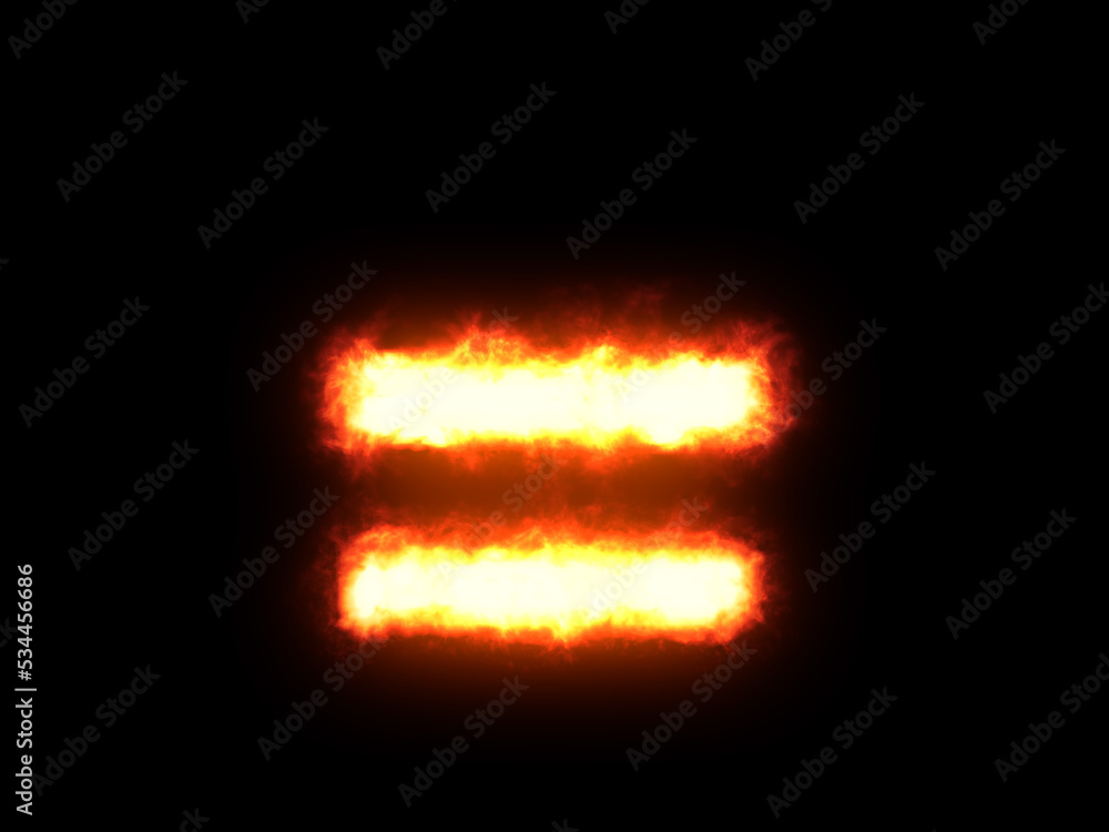 Black Equal Sign