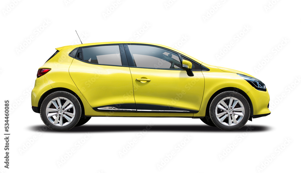 Renault Clio car, side view isolated on white background, 27 June 2019 ...