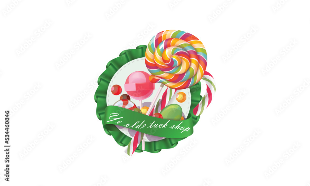 Vector Logo for Candies Stock Vector | Adobe Stock