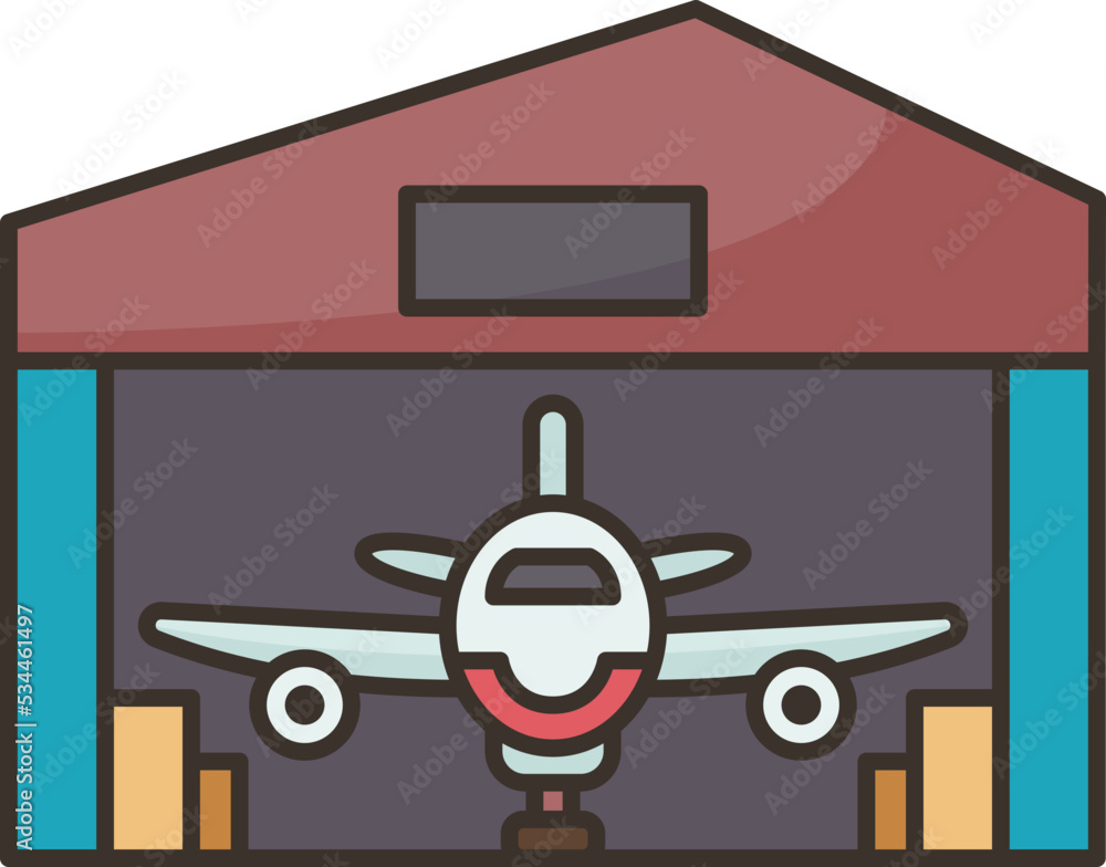 hangar icon Stock Vector | Adobe Stock