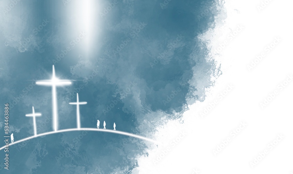 Christian religious cross design for celebration banners. Jesus is ...